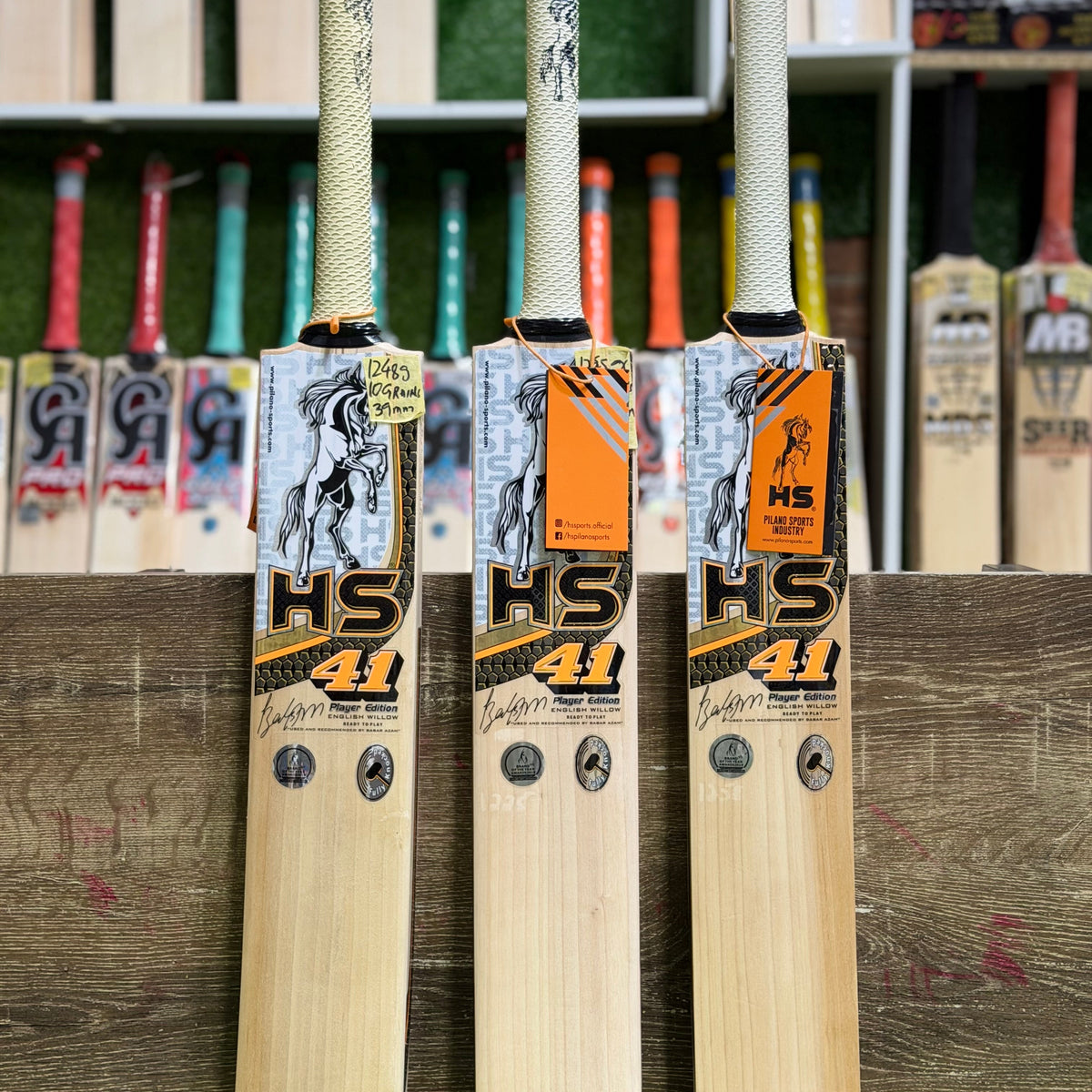 HS 41 ENGLISH WILLOW CRICKET BATS-LEGEND BABAR AZAM ENDORSED – Sports ...