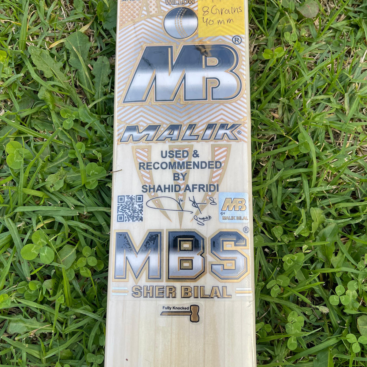 MBS SHER BILAL EDITION ENGLISH WILLOW CRICKET BAT-8 GRAINS-1197g ...